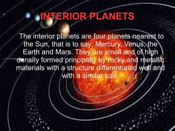 The Inner Planets | PPT | Space and Astronomy | Science