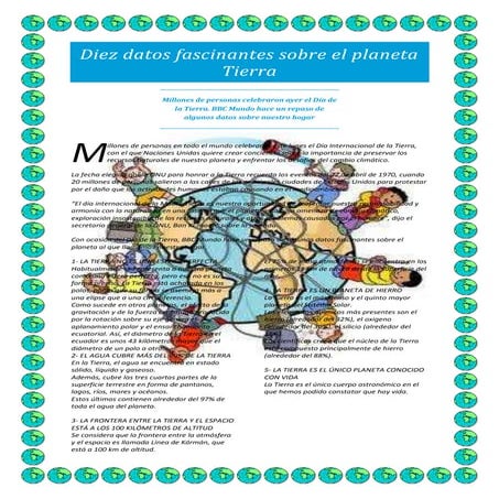 Dia del planeta tierra | DOCX