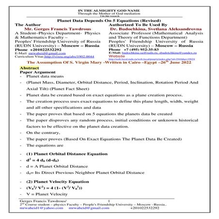 Planet Data Depends On 5 Equations (Revised).pdf