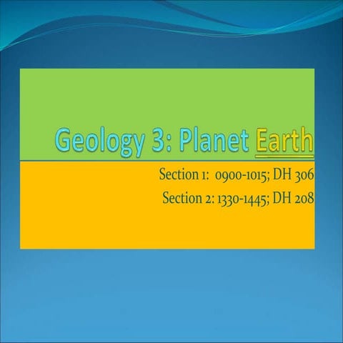 planet Earth and Geology (Shorts Introductory Slides).ppt