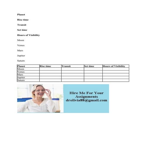 Planet Rise time Transit Set time Hours of Visibility Moon Ven.pdf