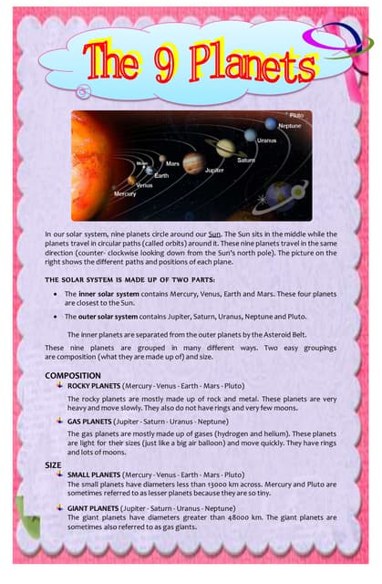 Our Planets | PPTX