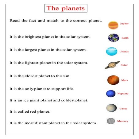 Planets matching | PDF