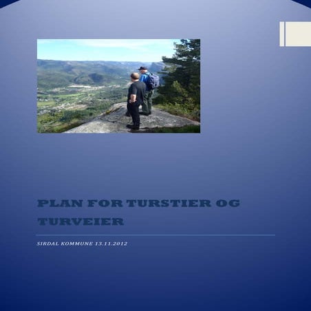 Plan for turstier og turveier | PDF