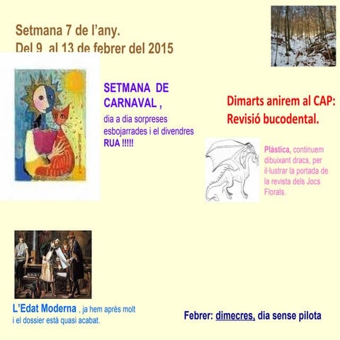 Planificació 19a setmana (7) 14 15 | PPT