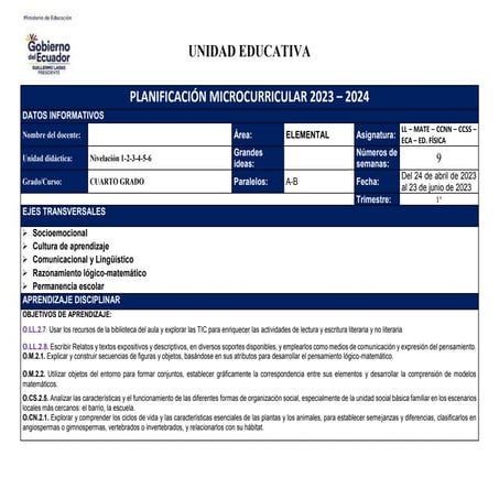 PLANIFICACIÓN DE 4to SEMANAS 1, 2,3,4,5,6,7,8,9.docx