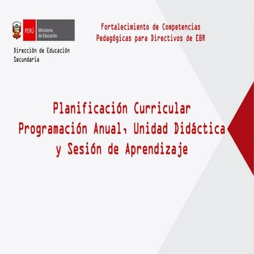 planificacion curricular 2026 para instituciones educativas | PDF