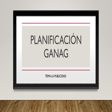 Planificación GANAG pdf | PDF