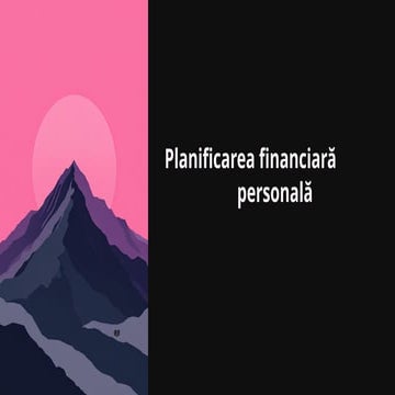 Planificarea financiara personala | PPTX