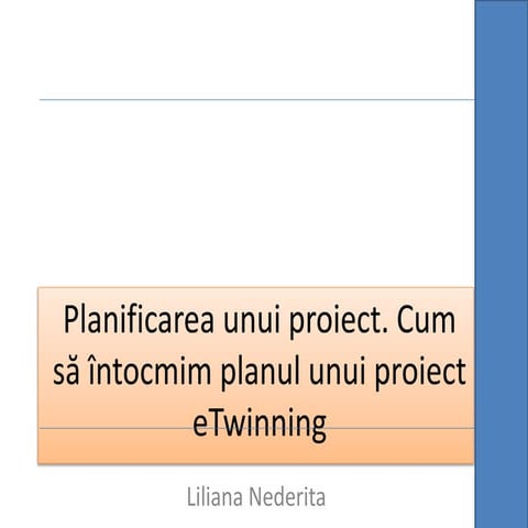 Planificarea unui proiect | PPTX