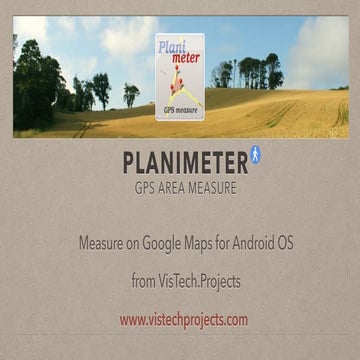 Planimeter - GPS Area Measure. Description, Features and Applications ...