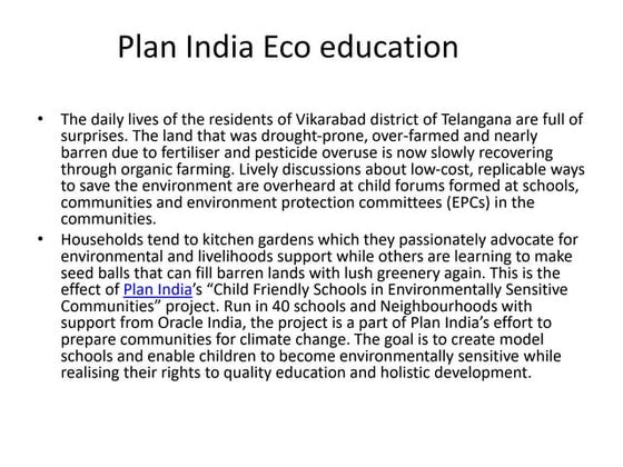 Plan india Girl Child Education NGO in India | PPTX