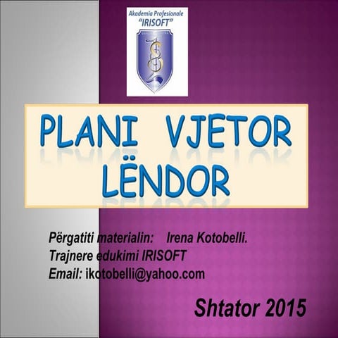 Modeli i një planifikimi ditor | DOCX