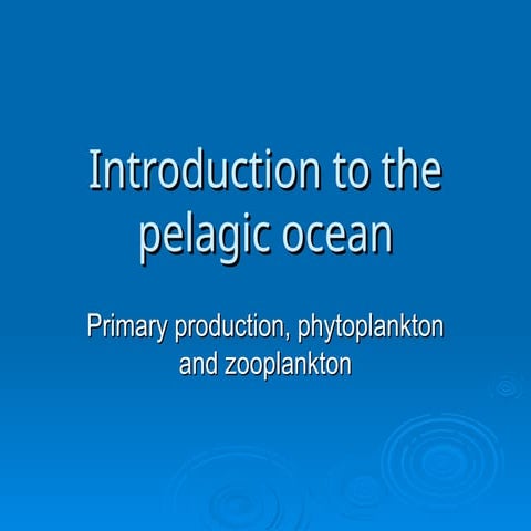 Plankton PowerPoint | PPT