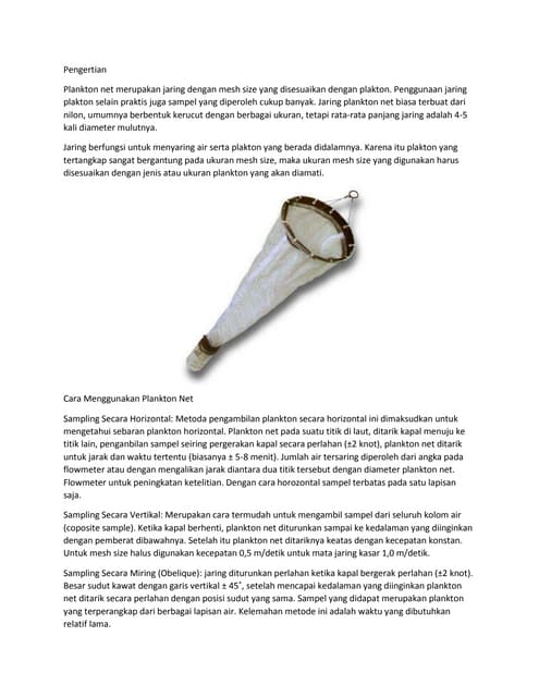 Sampling dan Pengujian Air Plankton Benthos.pptx