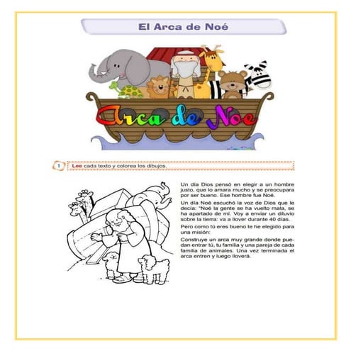 Plan lector el arca de noe | PDF