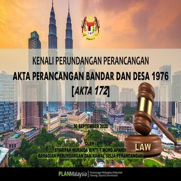 PLANMalaysia_Kenali Akta 172 | PPTX