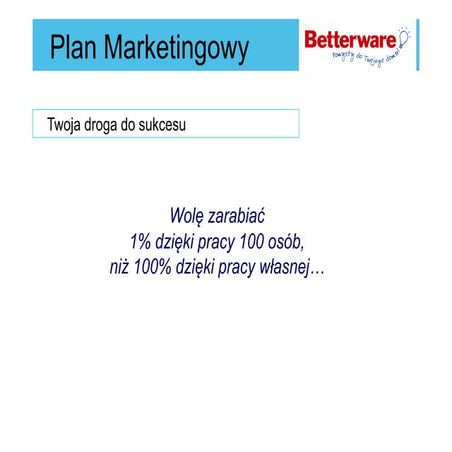 Plan marketingowy | PDF
