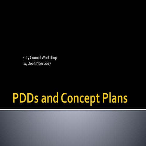 Planned Development Districts and Concept Plans | PPTX