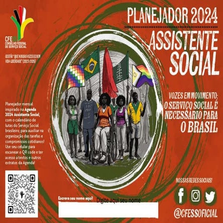 Planner Assistente Social 2024 | PPTX
