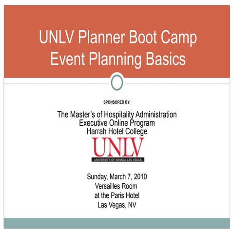 Planner Boot Camp Unlv | PPT