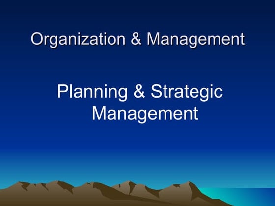 Module 1 police operational planning | PDF