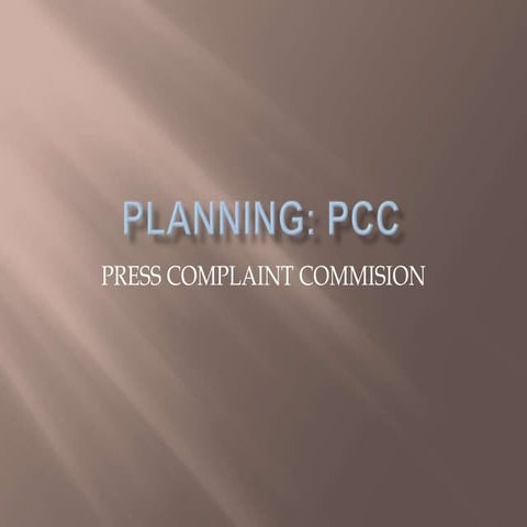 AS Planning: Magazine PCC | PPT
