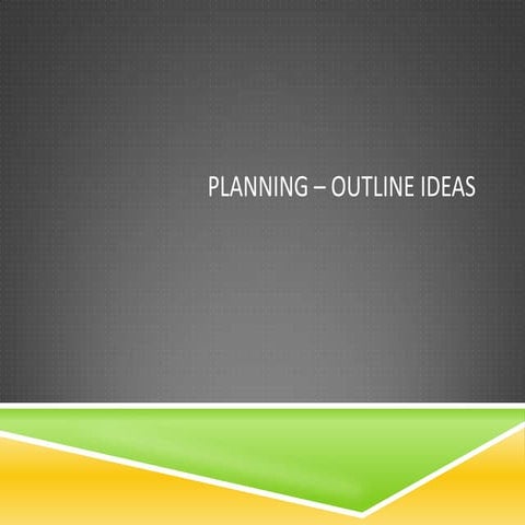 Planning | PPT