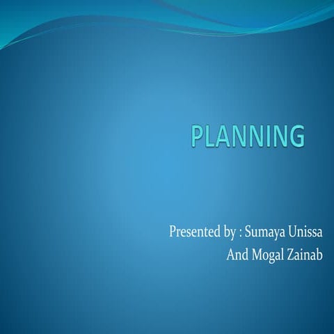 Planning | PPT