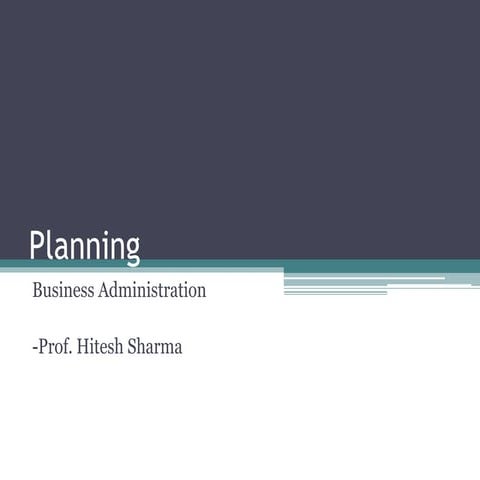 Planning | PPT
