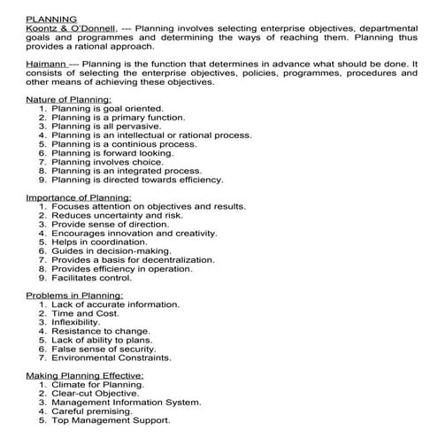 Ppt of planning | PPTX