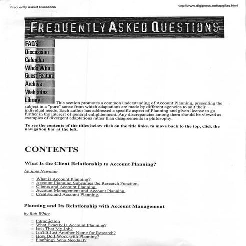 Planning fa qs | PDF