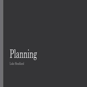 Planning | PPTX