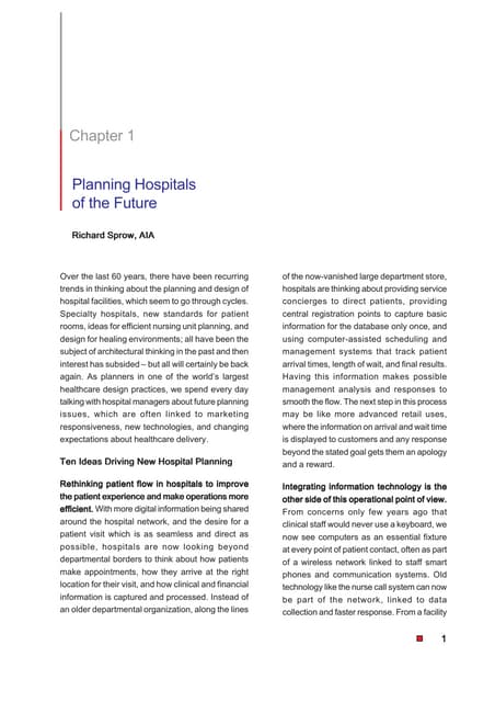 Hospital Design Guidelines | PPTX