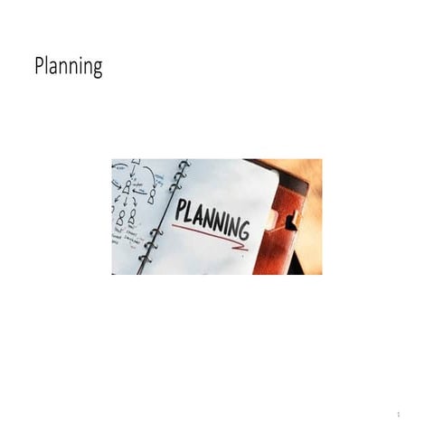 Planning in Management Unit 1 Business Management and Practices | PPTX