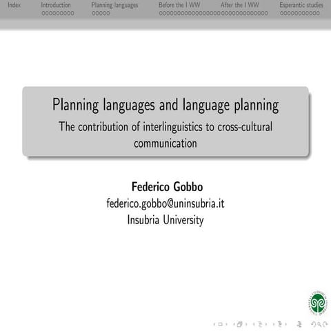 Planning languages and language planning | PDF