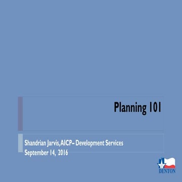 Planning 101 | PDF