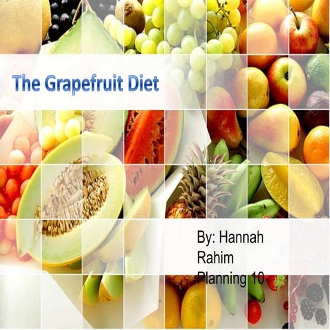 Planning 10 - Fad Diet Research | PPT