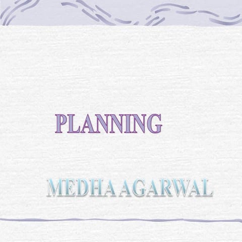 Planning 2 | PPT | Business Administration | Business