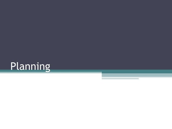 Steps in Planning Process | PPTX | Business | Business and Finance