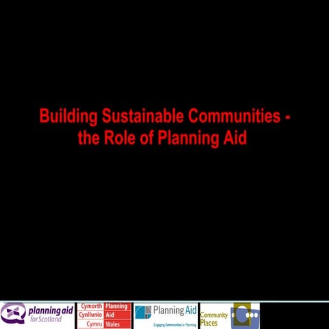Planning Aid Nat Conf 07.04.09
