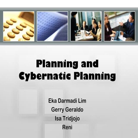 Planning and cybernetic control | PPT