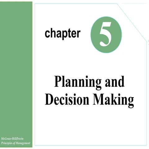 Planning and decision making (management) | PPT