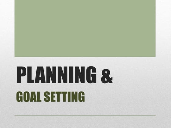 Writing Your Personal Vision Plan | PDF