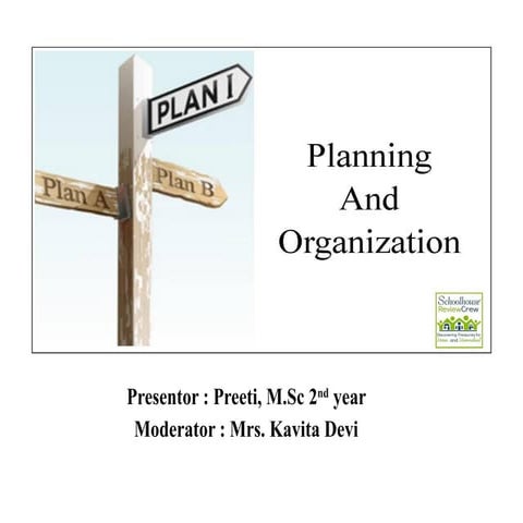 Planning AND Organization ppt | PPTX
