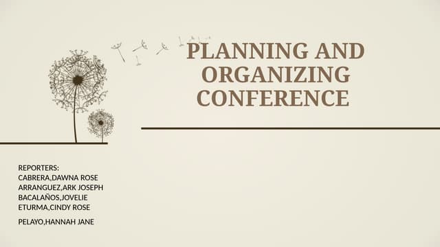 Seminars, Symposium, Conference, panel discussion and formal program.pptx