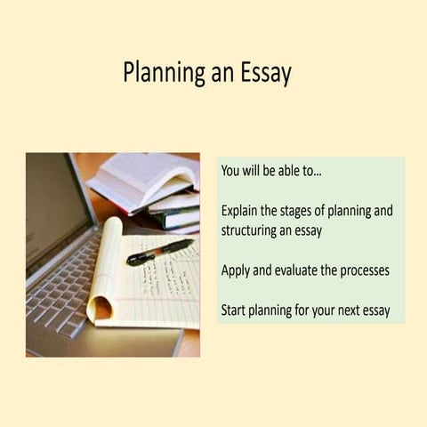 Planning an essay | PPTX