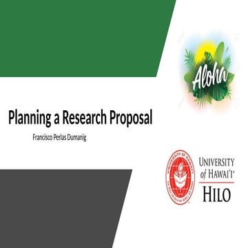 Research plan | PPTX