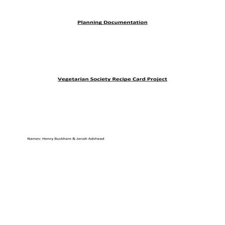 Planning booklet | PDF