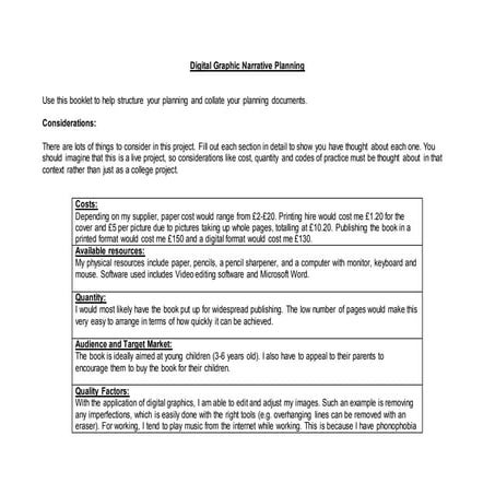 Planning booklet | PPT